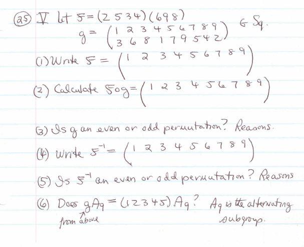 Solved Abstract Algebra question so please be detailed. One | Chegg.com
