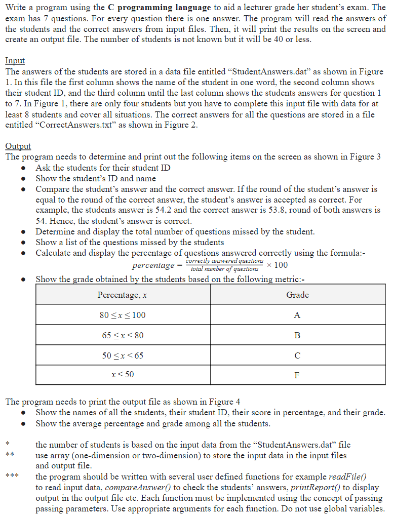 Write a program using the C programming language to | Chegg.com