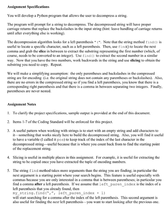 Solved Assignment Deliverable The deliverable for this | Chegg.com