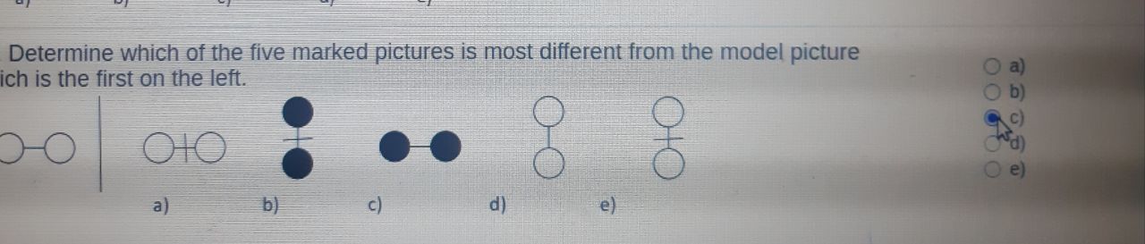 Solved Determine which of the five marked pictures is most | Chegg.com