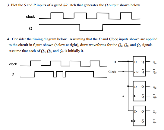 Solved Plot the S ﻿and R ﻿inputs of a gated SR ﻿latch that | Chegg.com