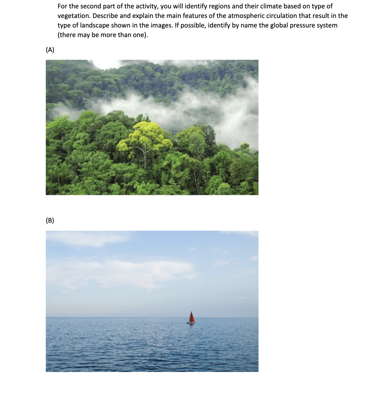 Solved For the second part of the activity, you will | Chegg.com