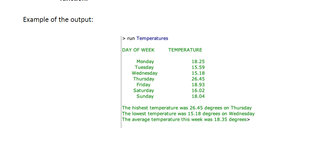 Solved hi I am working on an exercise on temperature | Chegg.com