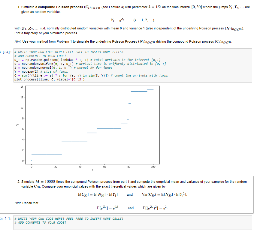 1 Simulate A Compound Poisson Process C3 