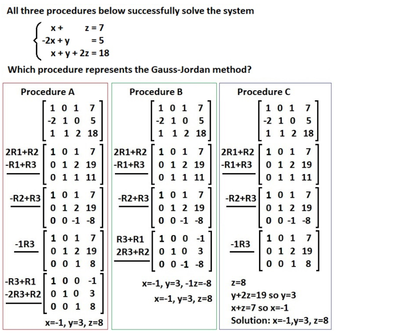 Solved a After the row operations 2R3+R1 and R3+R2 are | Chegg.com