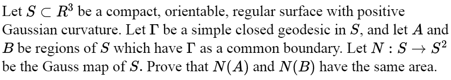 Solved Let S C Rº be a compact, orientable, regular surface | Chegg.com