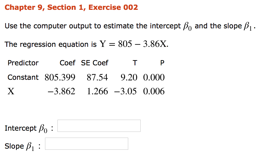 Solved Chapter 9, Section 1, Exercise 002 Use the computer | Chegg.com
