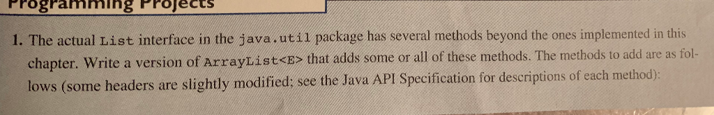 Solved AVA (implementing a collection class) write a | Chegg.com