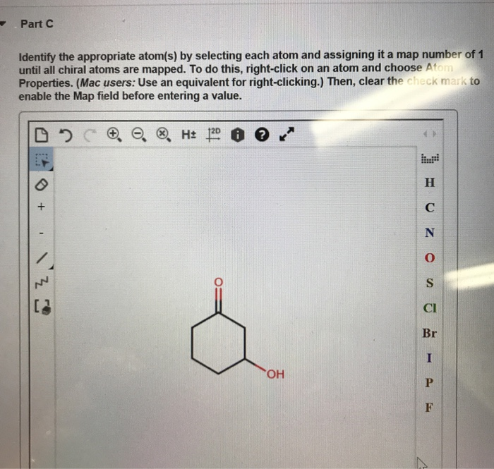 Solved Part C Identify the appropriate atom(s) by selecting | Chegg.com