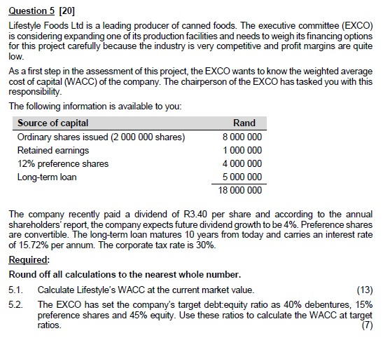 The cost of capital for ordinary shares is 22%. This | Chegg.com