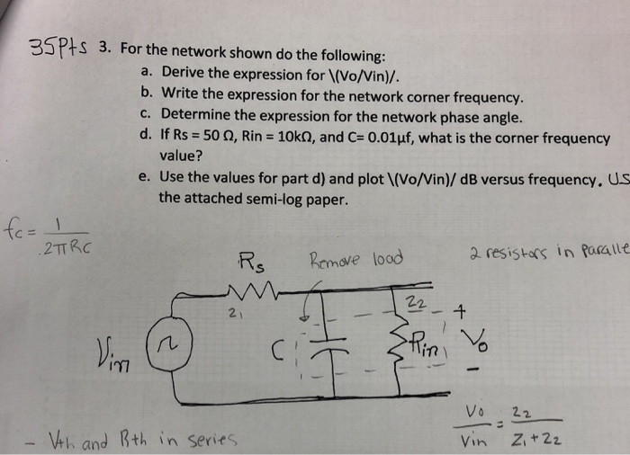 Solved 25 r ts 4. Design a low-pass single pole active | Chegg.com