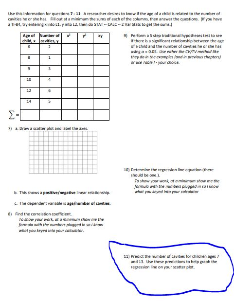 Use this information for questions 7-11. A researcher | Chegg.com