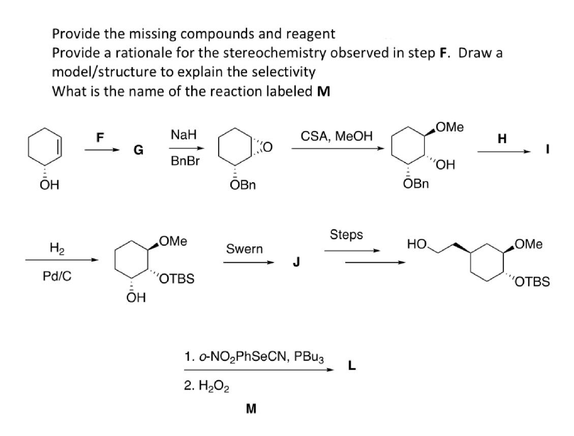 Solved Provide the missing compounds and reagent Provide a | Chegg.com