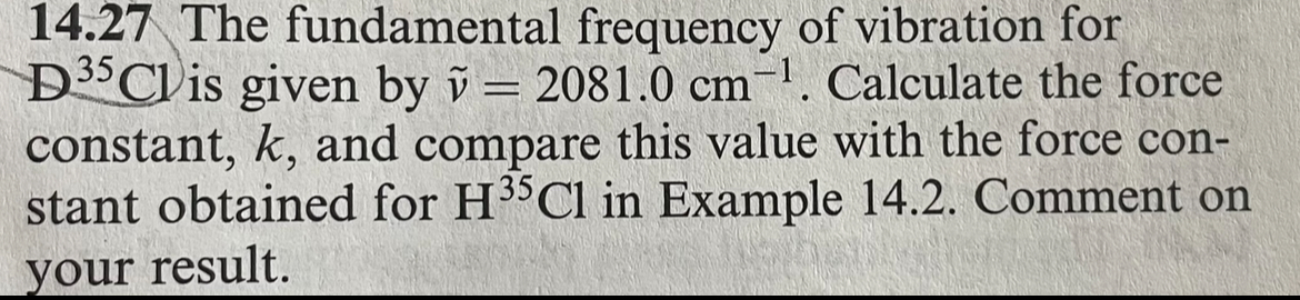 Solved 14.27 ﻿The fundamental frequency of vibration | Chegg.com