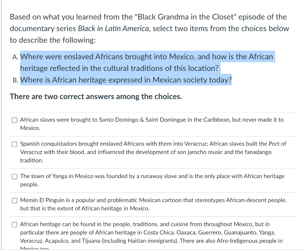 Based on what you learned from the "Black Grandma in | Chegg.com