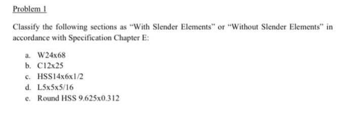 Solved Problem Classify the following sections as "With | Chegg.com