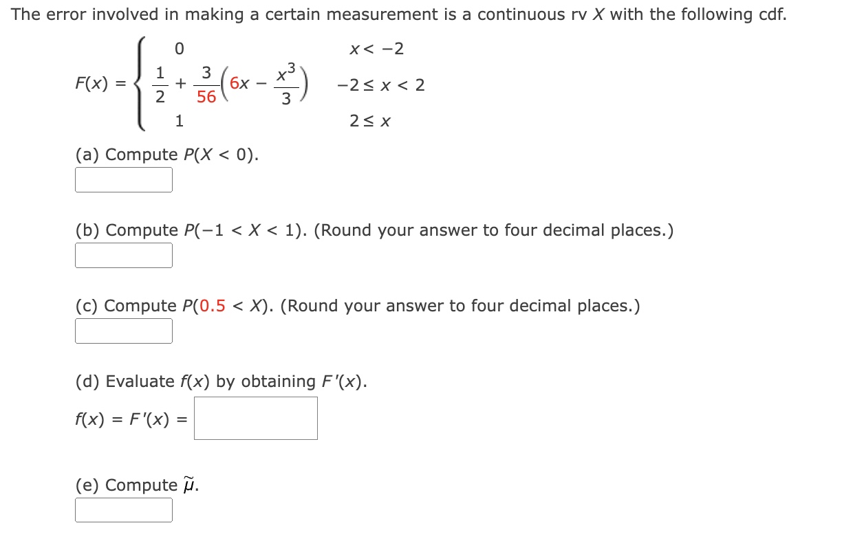 Solved The error involved in making a certain measurement is | Chegg.com