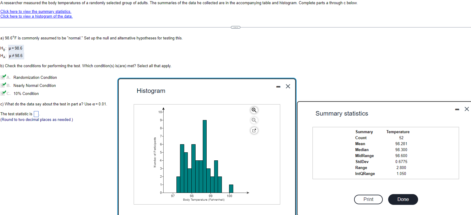 Solved Click here to view the summary statistics.Click here | Chegg.com