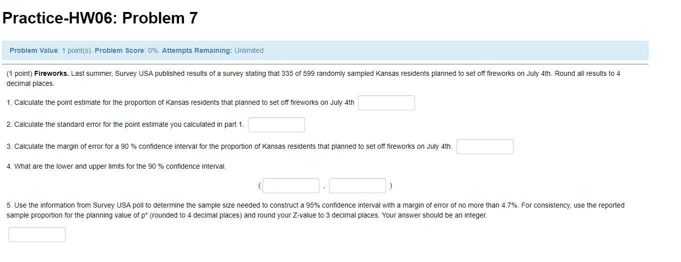 Solved Practice Hw06 Problem 7 Problem Value 1 Points 