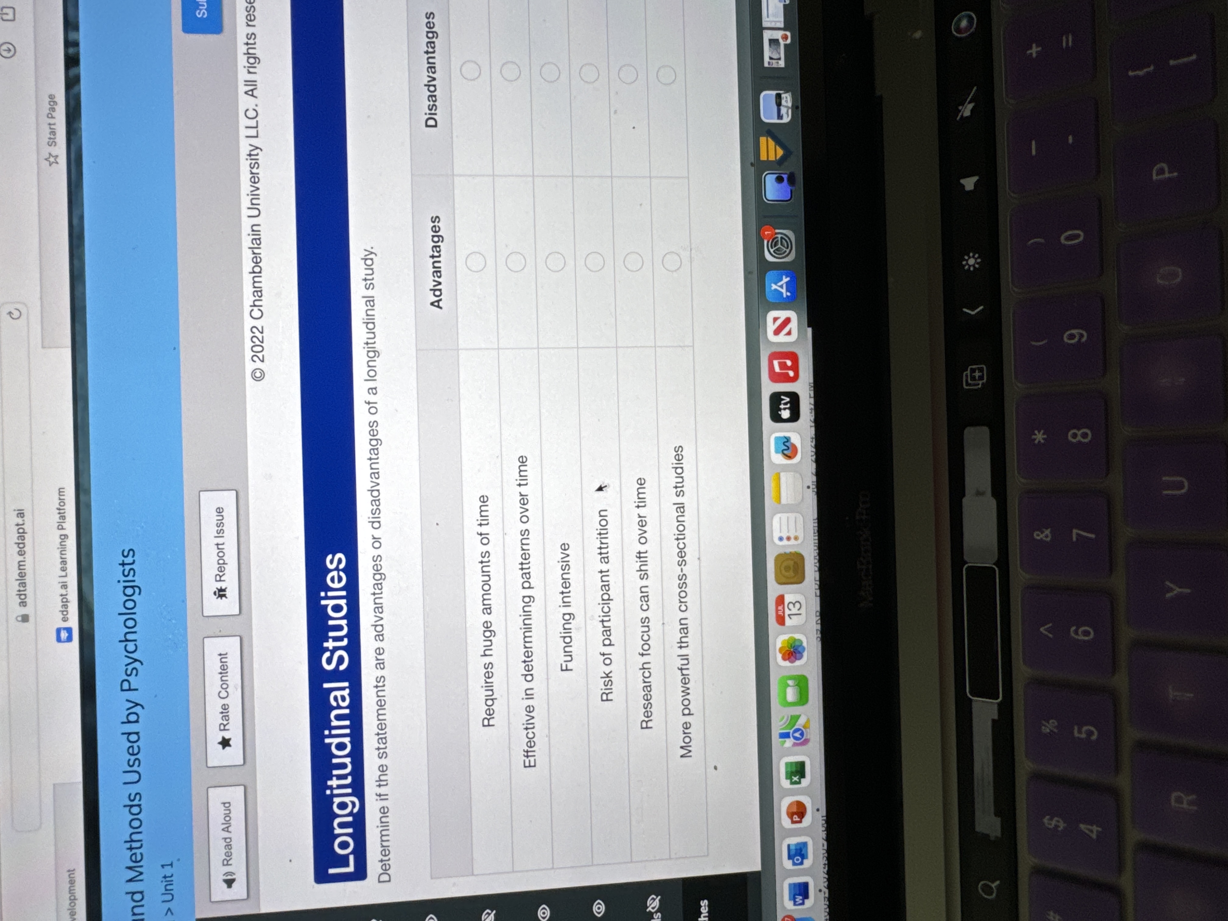 Solved Longitudinal StudiesDetermine if the statements are | Chegg.com