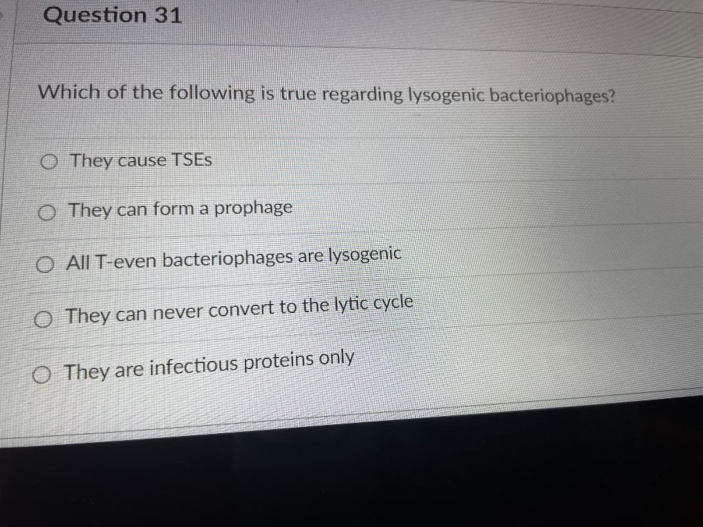 Solved Question 31 Which of the following is true regarding | Chegg.com