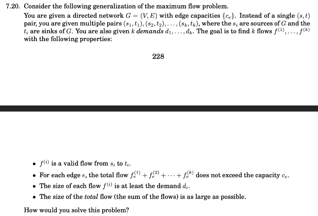 7.20. Consider the following generalization of the | Chegg.com