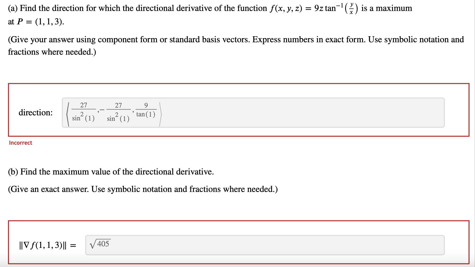 Solved (a) ﻿Find the direction for which the directional | Chegg.com