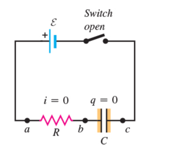 [Solved]: You connect a battery, resistor, and capacitor