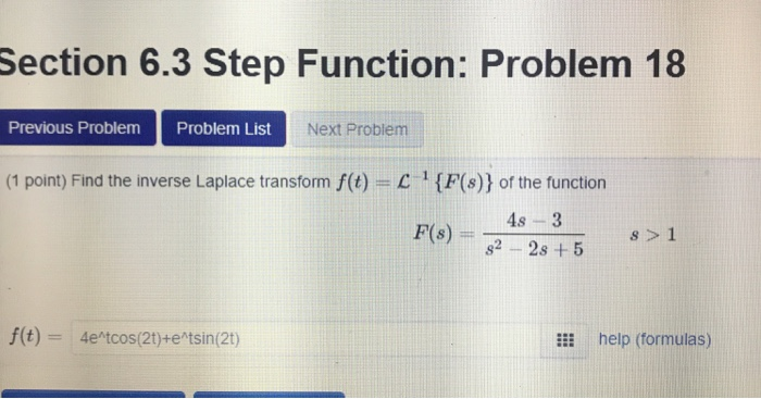 Solved Section 6 3 Step Function Problem 18 Previous