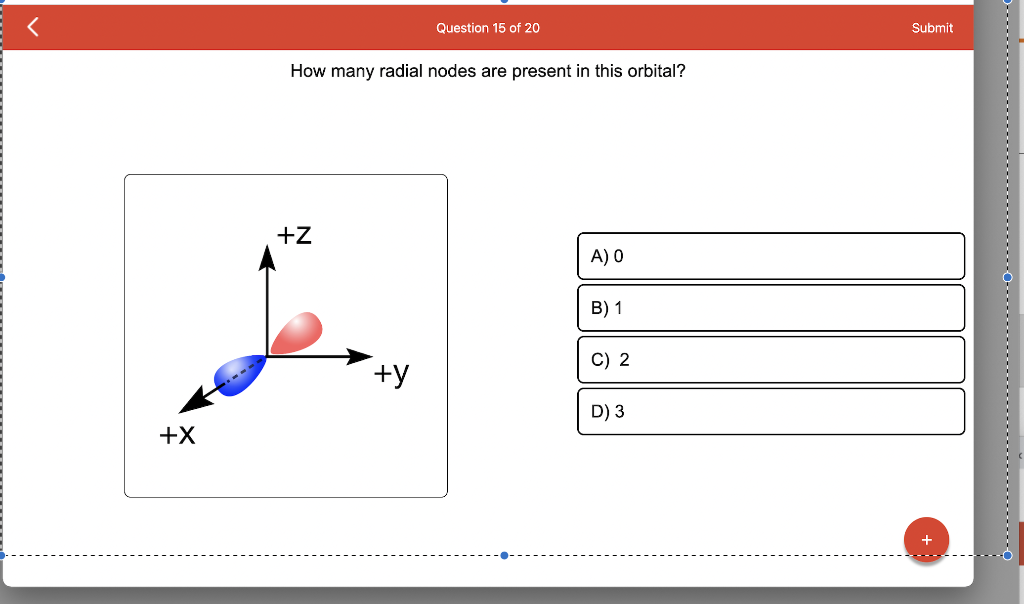 Solved How many radial nodes are present in this orbital? | Chegg.com