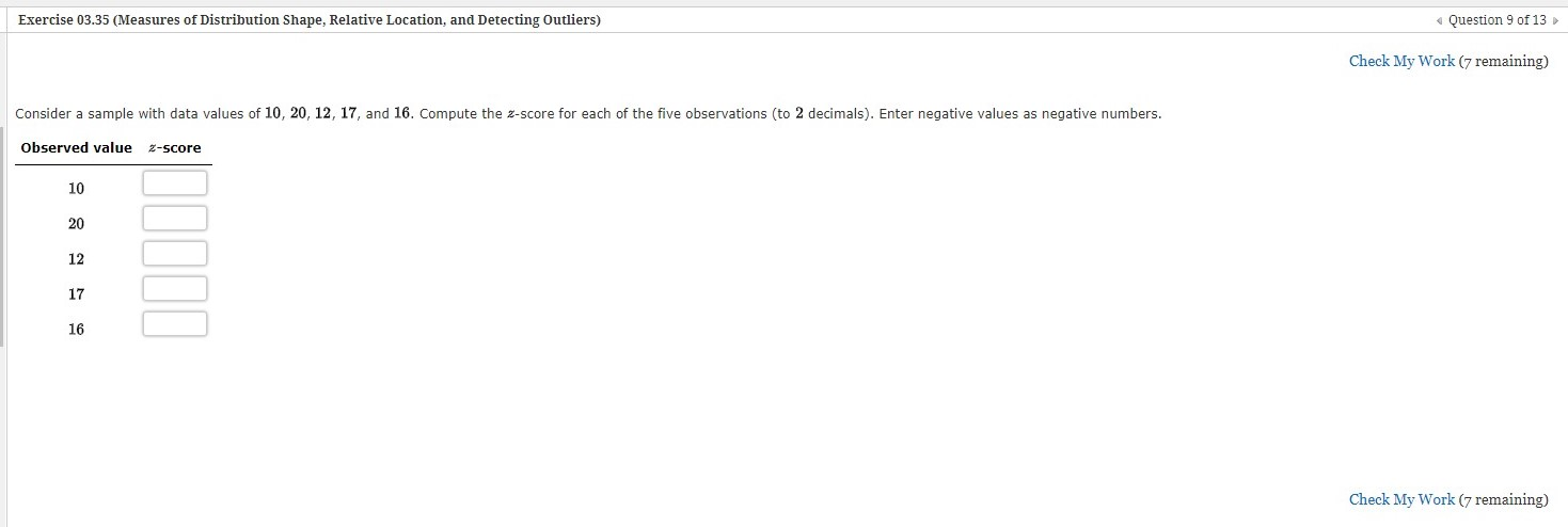 Solved Exercise 03 35 Measures Of Distribution Shape