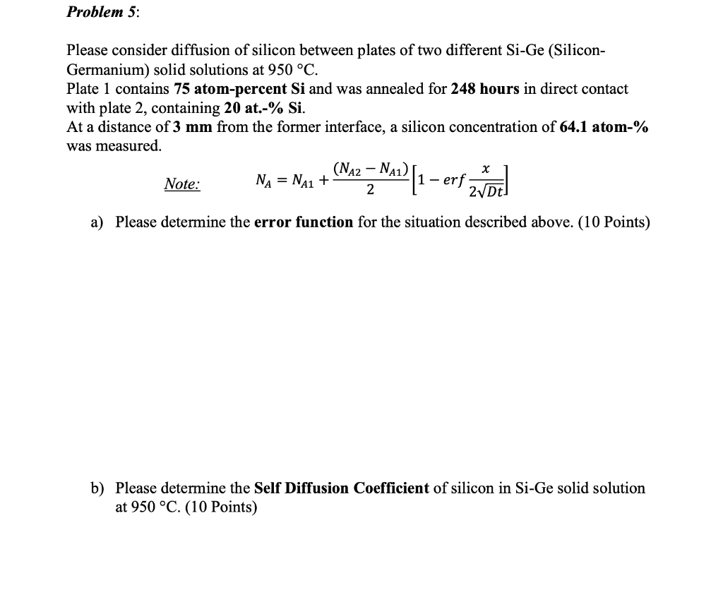 Please consider diffusion of silicon between plates | Chegg.com