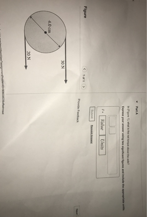 Solved PartA = 1 Value Units Submit ResuestAnswer Figure