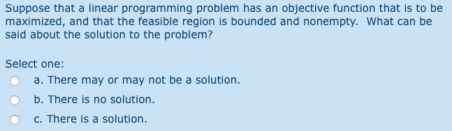 Solved Suppose that a linear programming problem has an | Chegg.com