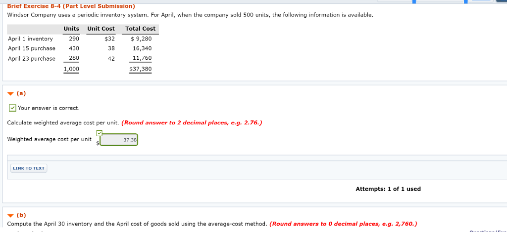 Solved Brief Exercise 8-4 (Part Level Submission Windsor | Chegg.com Solved Brief Exercise 8-4 (Part Level Submission Windsor | Chegg.com