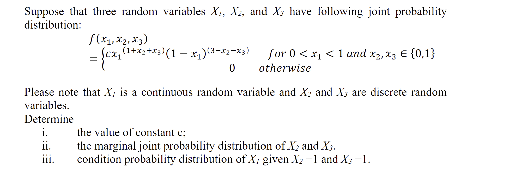 Solved Suppose that three random variables X1,X2, and X3 | Chegg.com