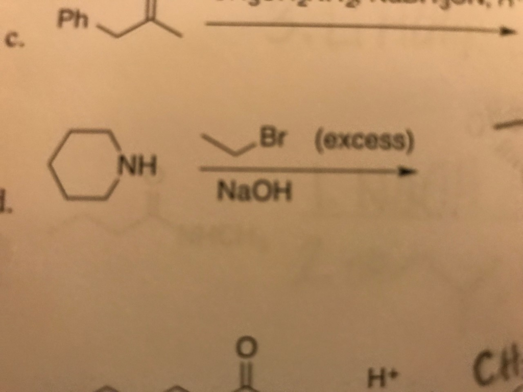Solved Ph NH Br (excess) NaOH | Chegg.com