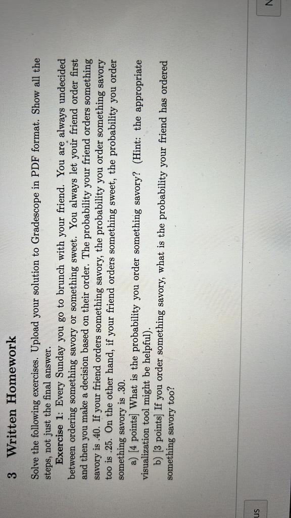 Solved Solve the following exercises. Upload your solution | Chegg.com