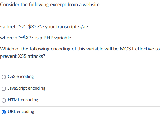 Solved Consider the following excerpt from a website: