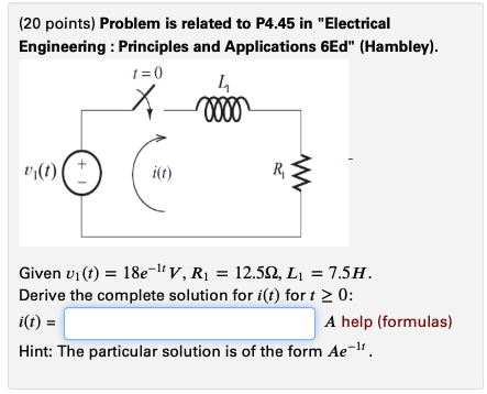 Solved (20 points) Problem is related to P4.45 in | Chegg.com