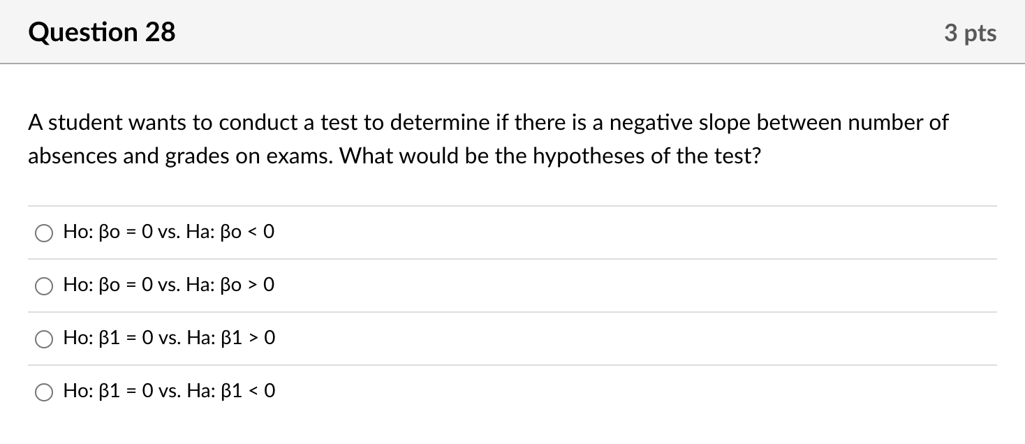 Solved A student wants to conduct a test to determine if | Chegg.com