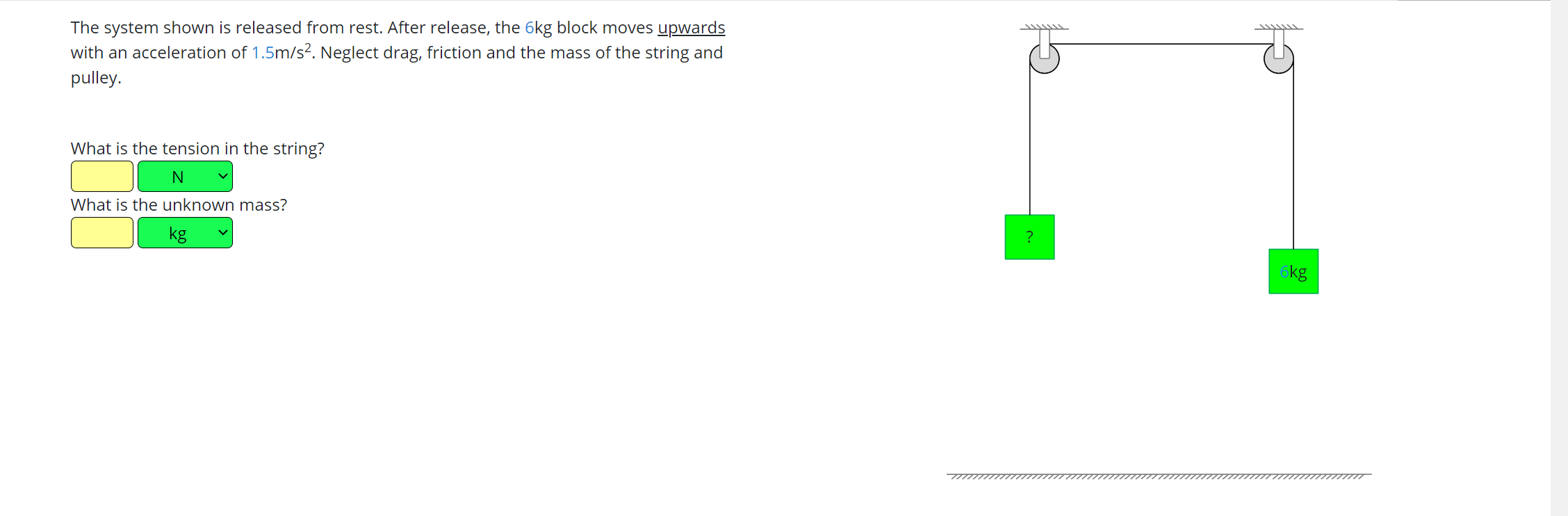 Solved The system shown is released from rest. After | Chegg.com