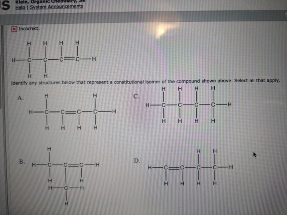 Solved S ielan Stem.Announcements x Incorrect. Identify any | Chegg.com