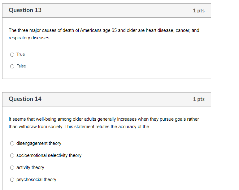 Solved Question 13 1 pts The three major causes of death of | Chegg.com