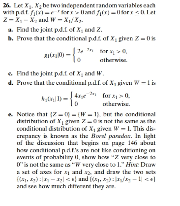 Solved 26. Let X1,X2 be two independent random variables | Chegg.com