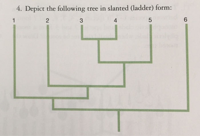 Solved 4. Depict the following tree in slanted (ladder) | Chegg.com