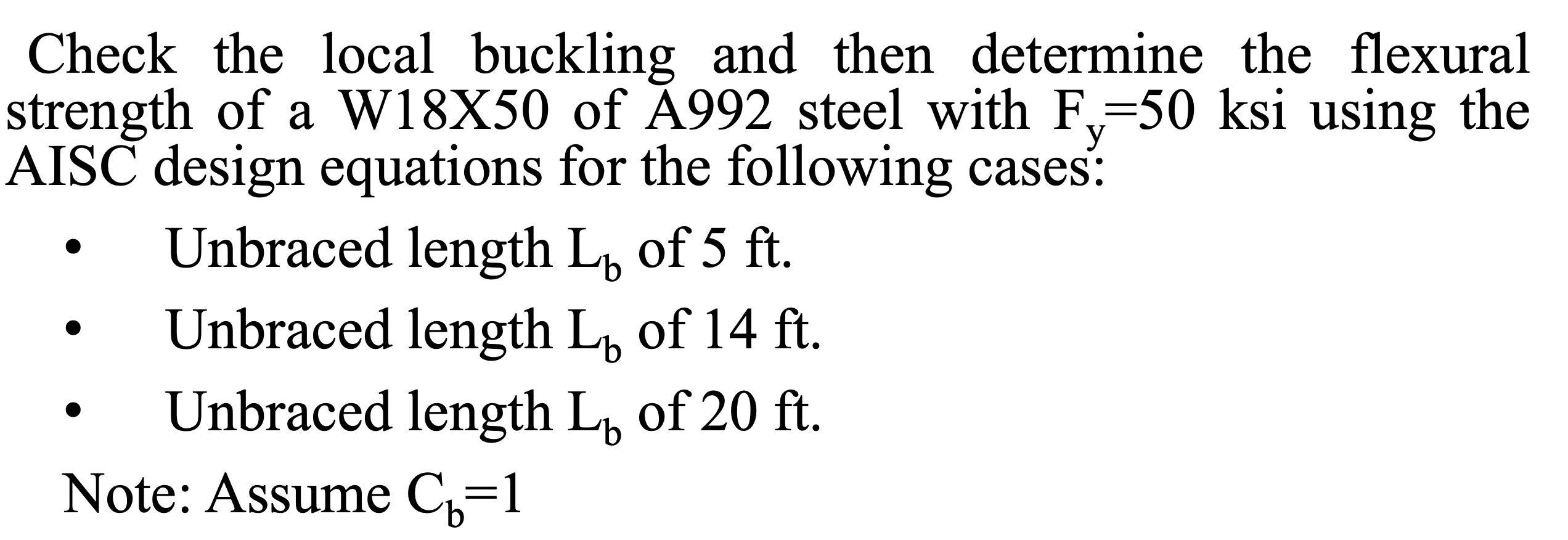 Solved Check the local buckling and then determine the | Chegg.com