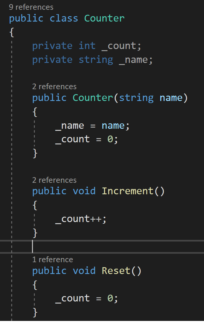 Solved I have the counter class. I need help with making a | Chegg.com