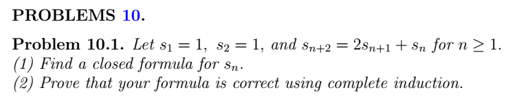 Solved PROBLEMS 10. Problem 10.1. Let si = 1, S2 = 1, and | Chegg.com