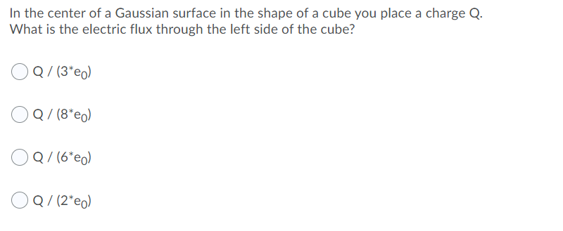 Solved In the center of a Gaussian surface in the shape of a | Chegg.com